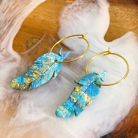 Hand Crafted | Jewelry | New Handmade Feather Earrings | Poshmark